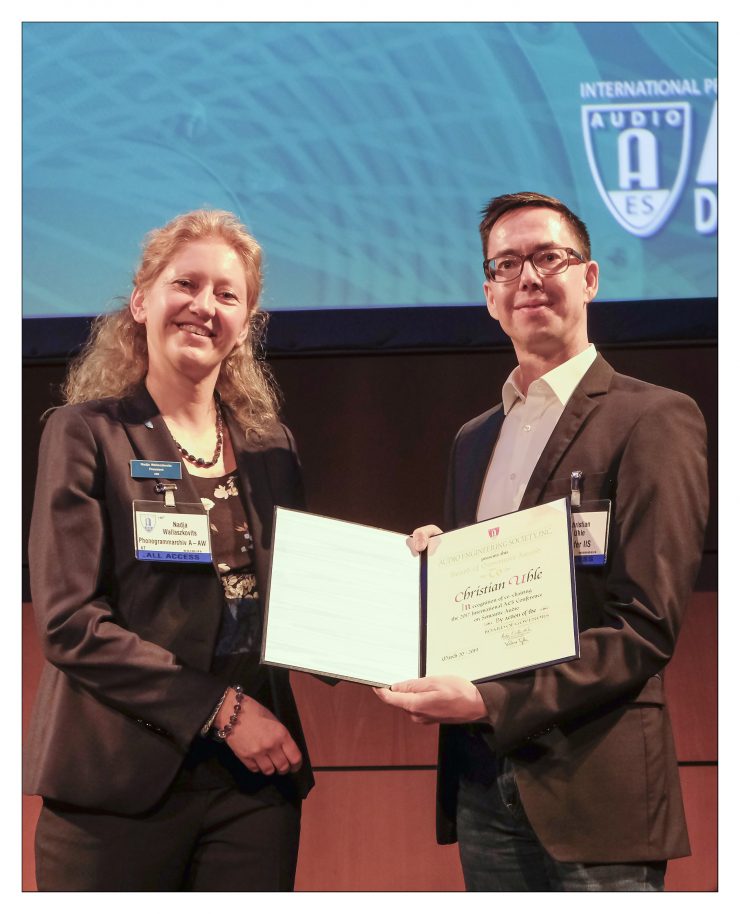 Awards for Fraunhofer IIS Scientists at AES 146 – Fraunhofer Audio Blog